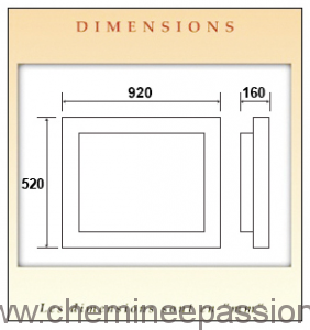 Cheminee electrique design Orlando Cappuccino - Cheminee Passion